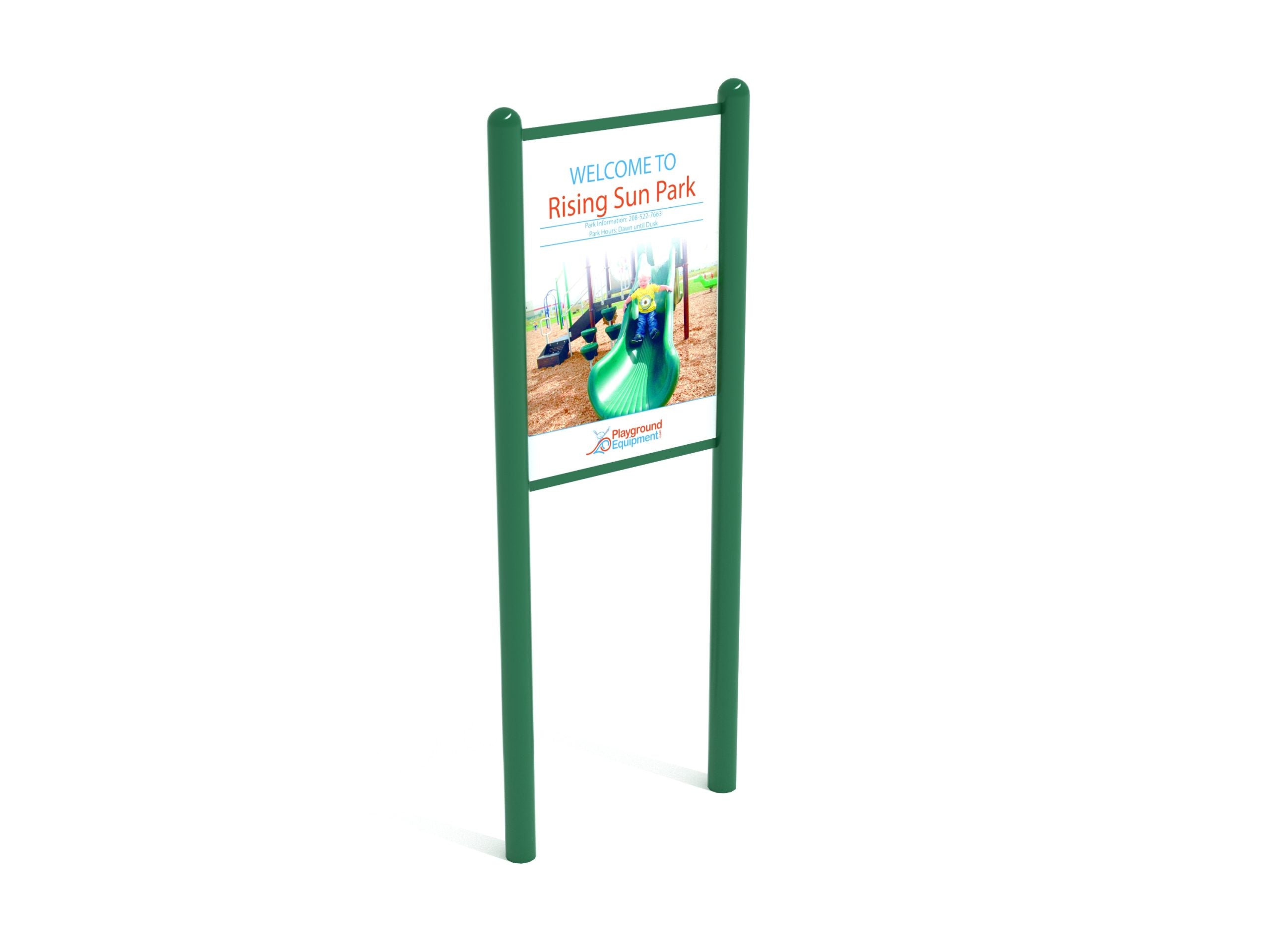 2-Sided Playground Safety Rules and Welcome Sign – Playground Equipment ...