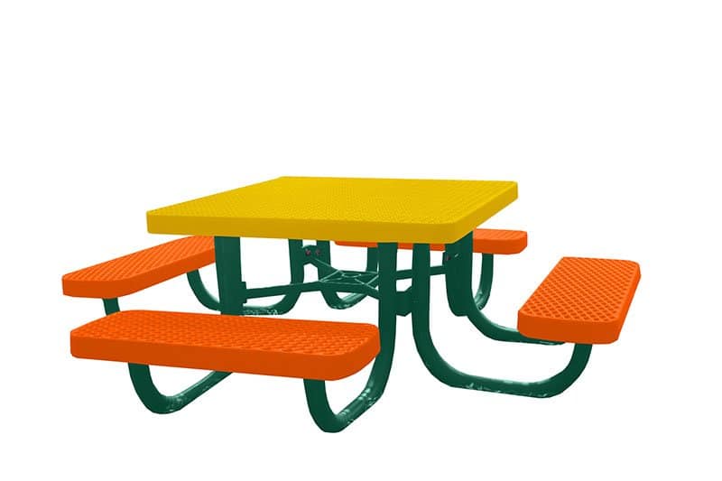 3 Foot Square Children’s Table Free Standing - Playground Equipment ...