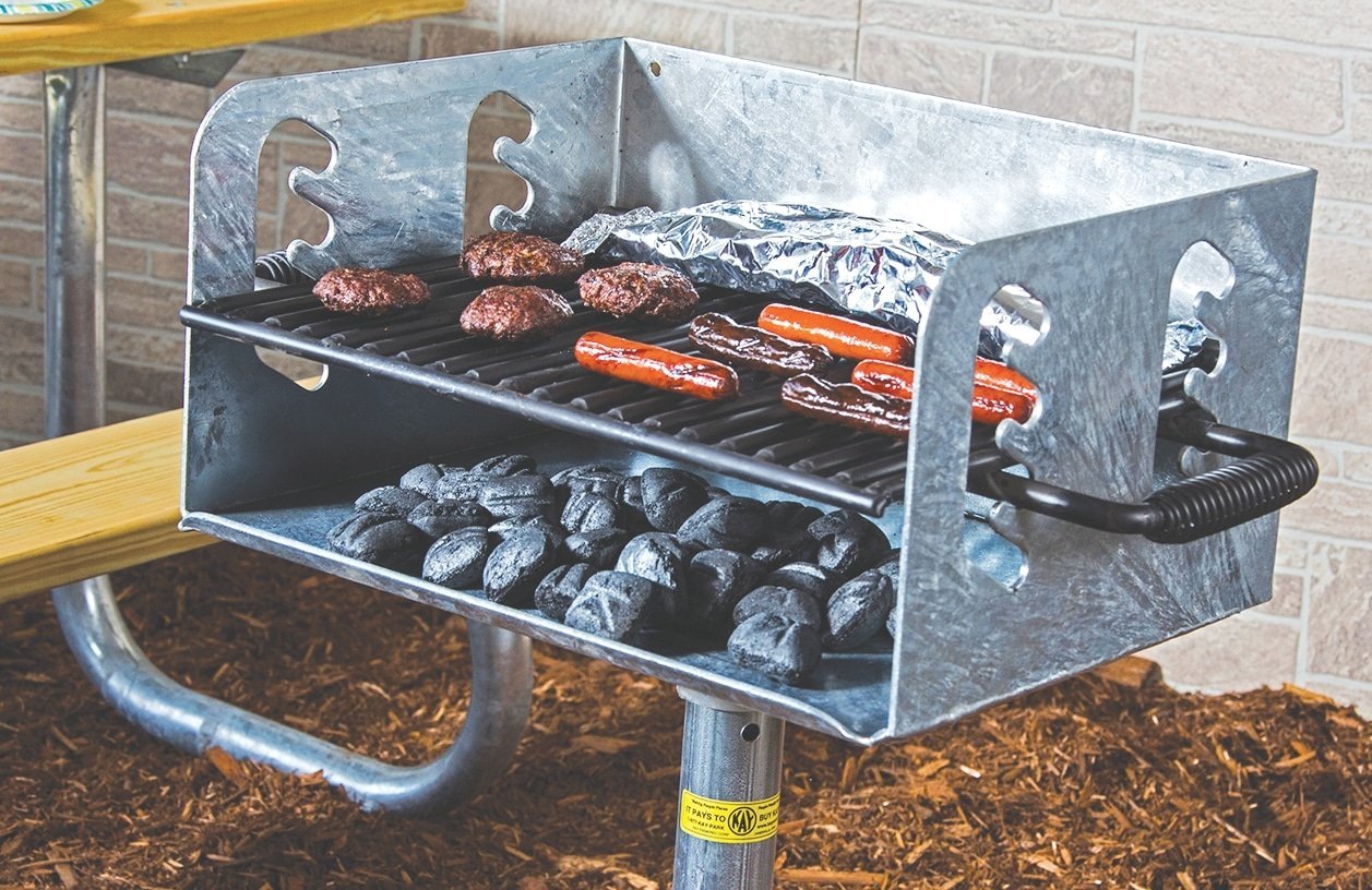 Pedestal Park Grill - Playground Equipment Professionals, LLC