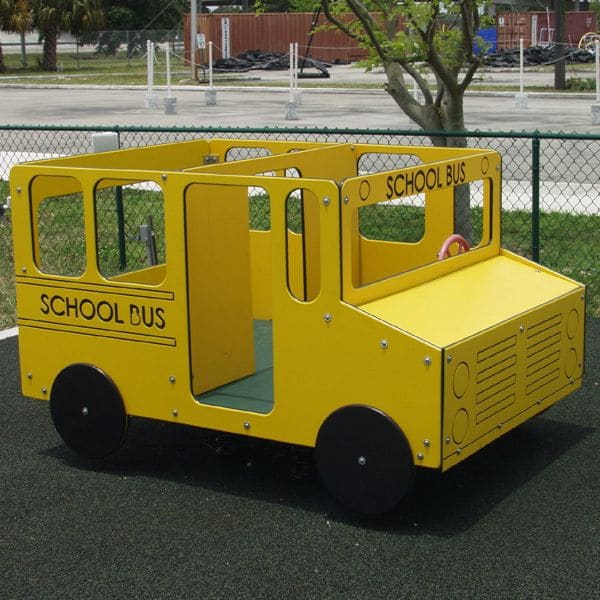School Bus Spring Rider Large - Playground Equipment Pros