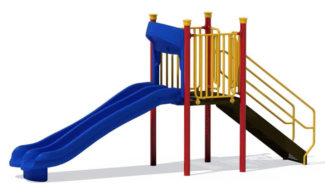 Triple Rail Slide - Playground Equipment Pros