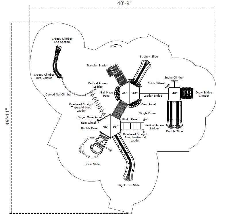 Provencal Palisade Castle - Playground Equipment Professionals, LLC