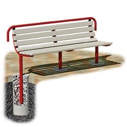 Accessible Bench - B110 Series - Playground Equipment Professionals, LLC