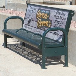 Custom Signs for B400 Contour Seat Sign Benches - Playground Equipment ...