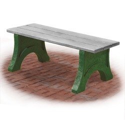 100% Recycled Plastic Bench - Flat. RBF Series. - Playground Equipment ...
